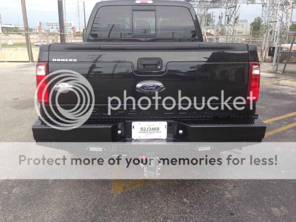 2015 F250 King Ranch Replacement Bumpers with LED and aftermarket steps ...