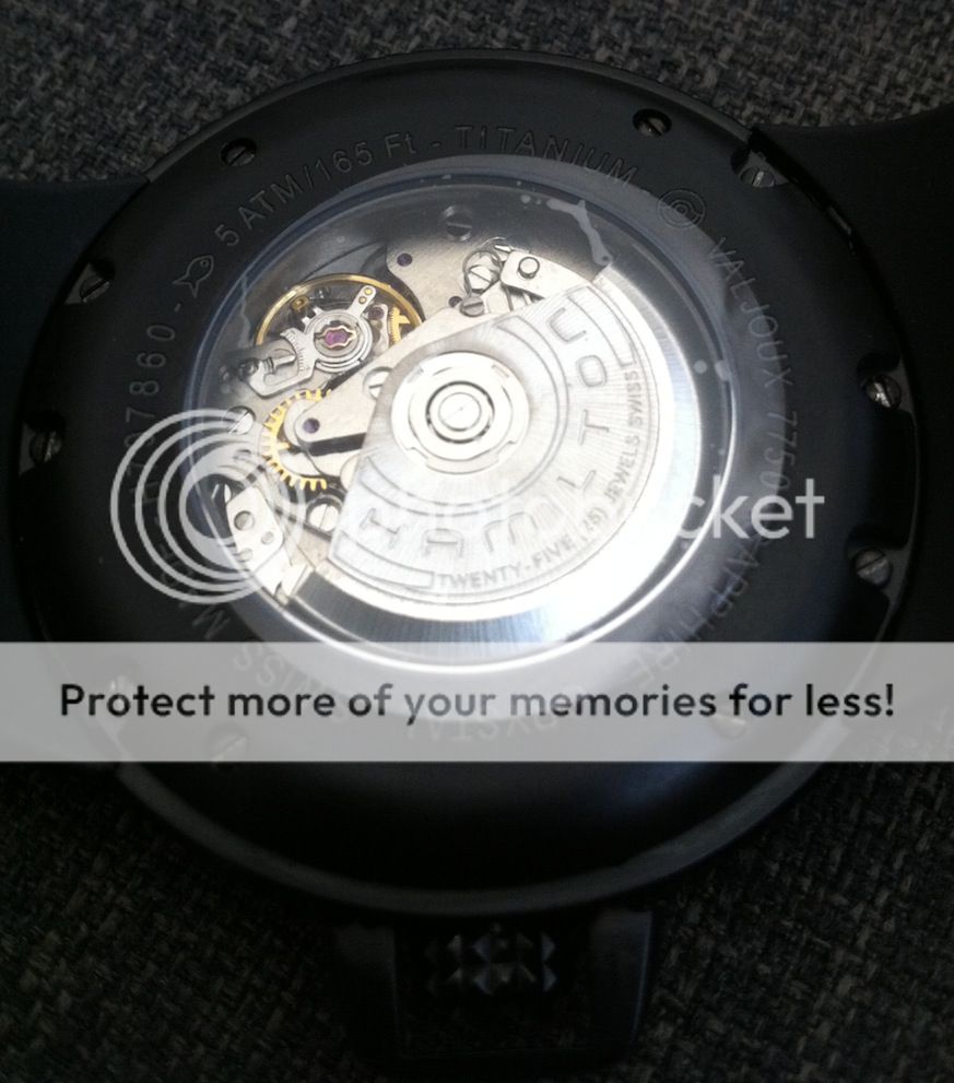 Hamilton Khaki Field Base Jump Auto Chrono Titanium PVD Valjoux 7750 ...